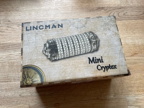 Linoman Metal Mini Cryptex with x2 rings and gift box/bag - brass | eBay