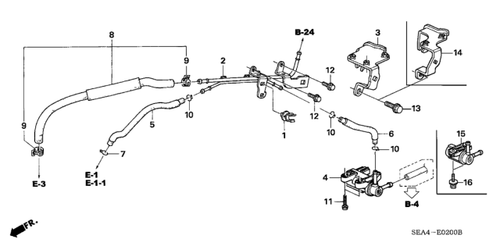HONDA GENUINE Accord Element Purge Control Solenoid Valve 36162 - RAA ...
