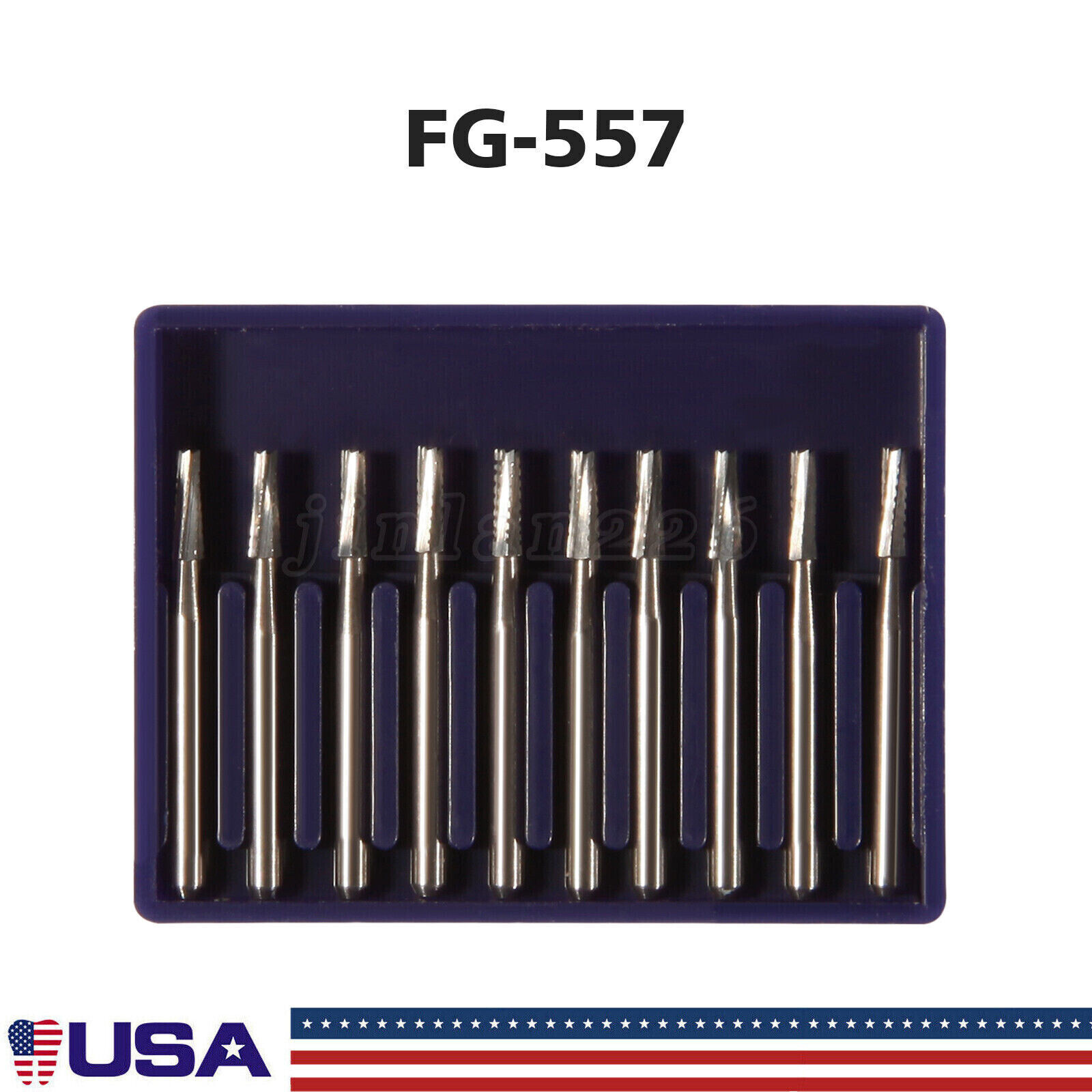 Dental Midwest FG #557 Clinic Length Cross Cut Carbide Burs 100pk （19mm ...