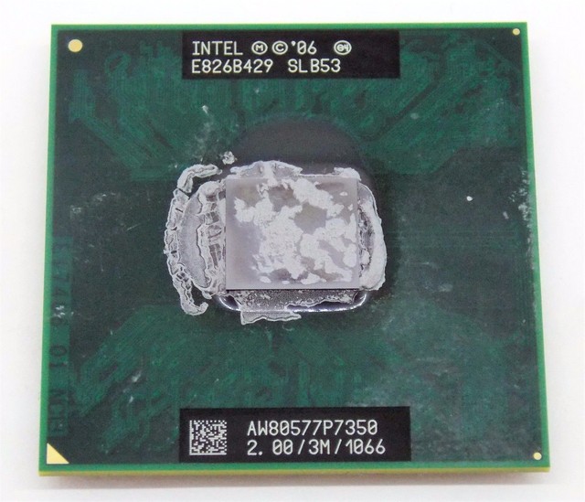 Intel Core 2 Duo P7350 3m L2 Cache 2.00 GHz 1066 MHz FSB AW80577P7350 ...