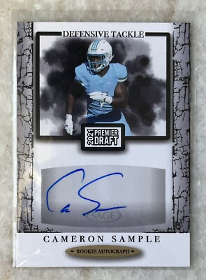 2021 Sage Premier Draft Cameron Sample A134 Tulane Cincinatti Bengals ...