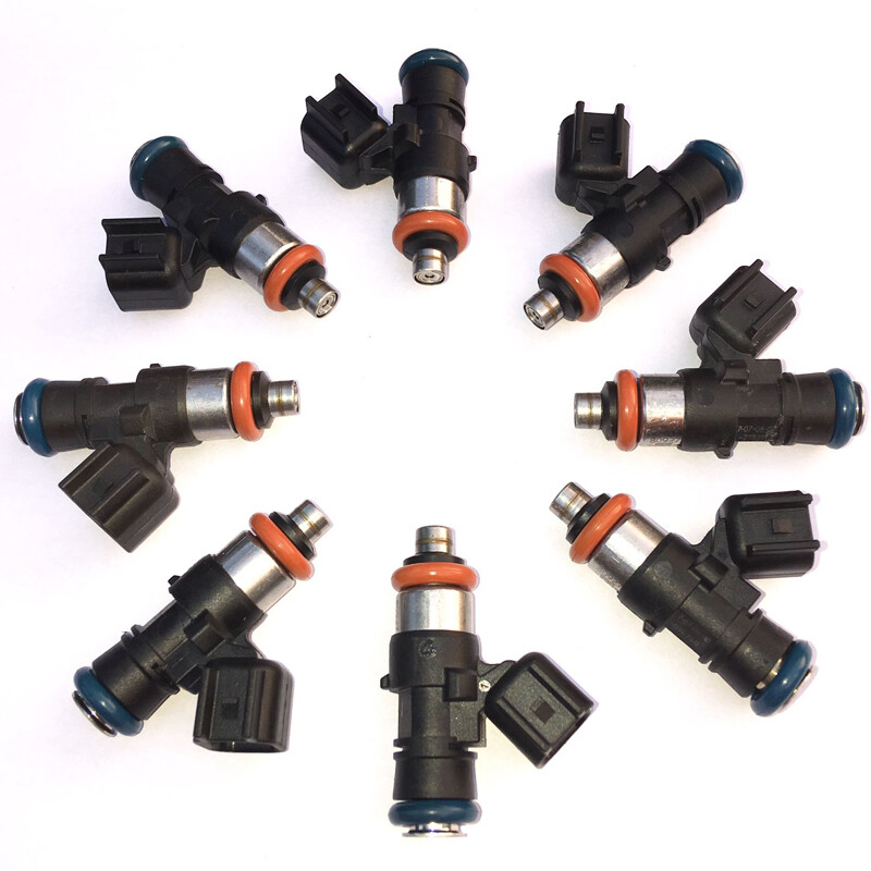 SET 8 TURBO 50LB FUEL INJECTORS FITS CHEVROLET CAMARO CORVETTE LS3 LS7 ...