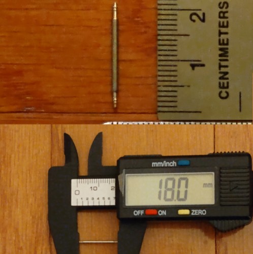 1x 18 mm Spring Bar push pin steel watch clasp pushpin clip 18mm for ...