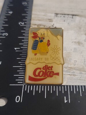 Diet Coke Calgary Ice Skating Player 88 Winter olympics Lapel Pin pm | eBay