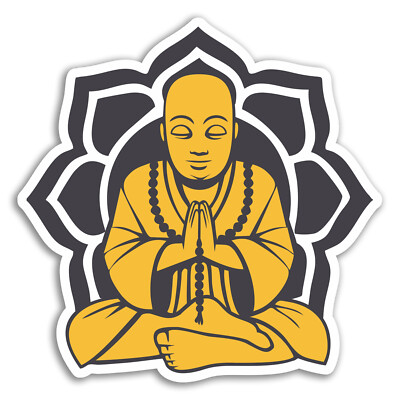 2 x 10cm Buddha Vinyl Stickers - Buddhism Spiritual Yoga Sticker Laptop ...