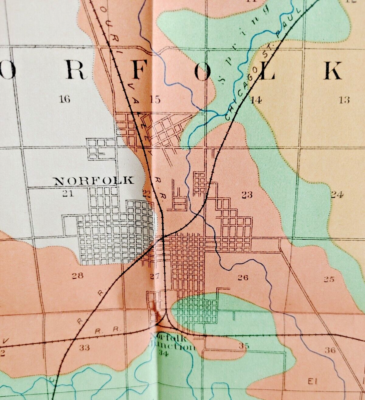 Map Of Norfolk Nebraska Area US ZIP Code 68702 Norfolk, Nebraska