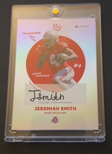 2024 OnIT WR Jeremiah Smith RARE Silver Foil On-Card Auto /70 - THE ...