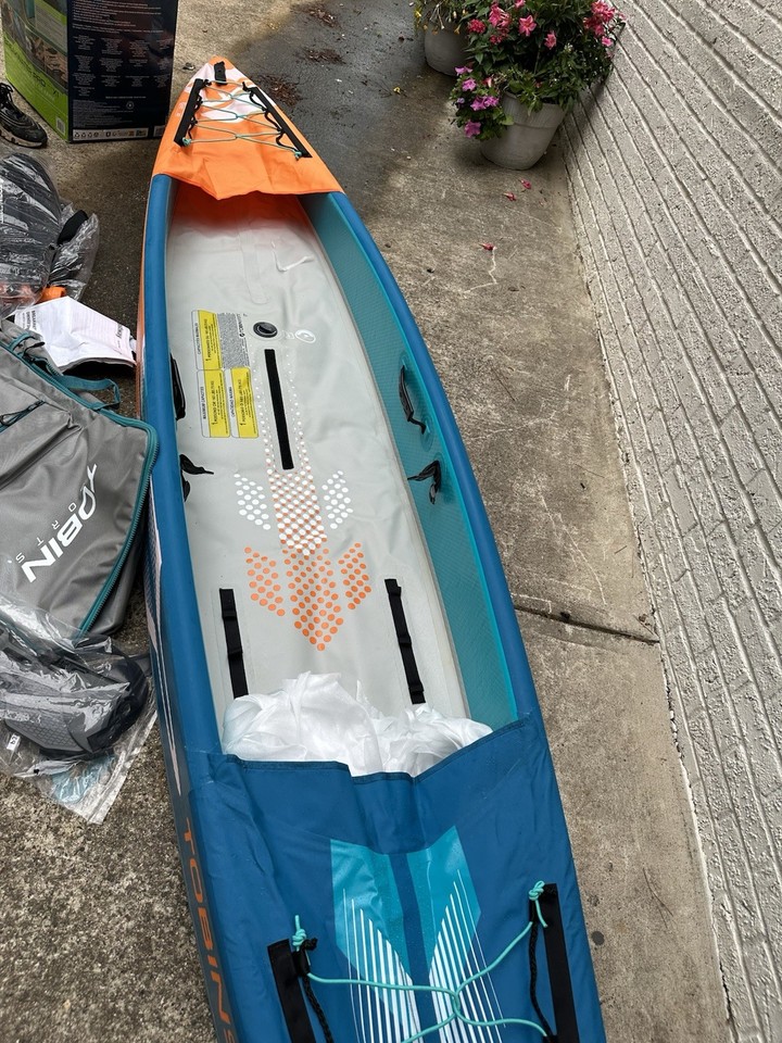 Tobin Sports Breakwater Pro 12Ft X1 Inflatable Kayak Set with Paddle ...