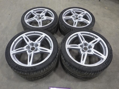 2025 C8 Corvette 2LT Coupe Complete Set of Q8P Wheels w/ Tires 1659526 ...