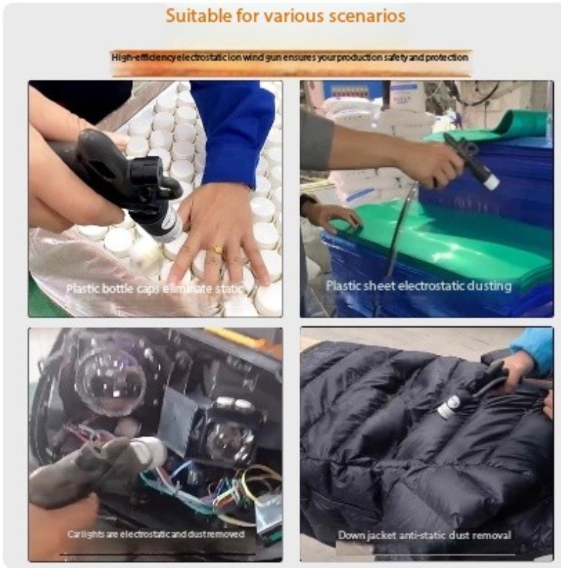 Industrial Static Eliminator Dust Removal Gun Anti-Static Dust Blower ...