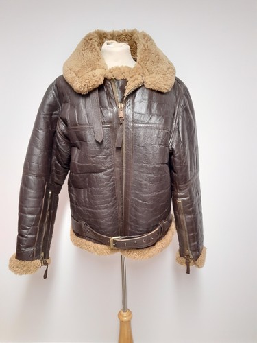 Irvin WWII Flying jacket Brown Sheepskin, Aviation leather craft. | eBay UK