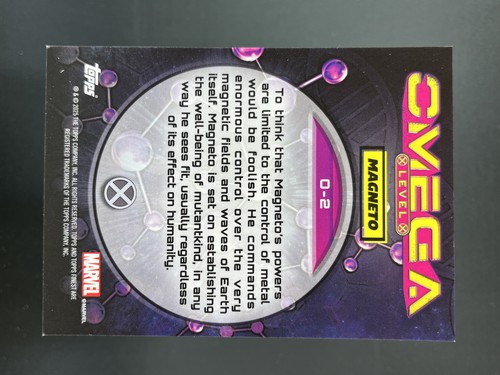 2025 Topps Finest X-Men '97 Magneto OMEGA LEVEL SP REFRACTOR - RARE 1: ...