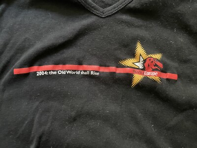 Mozilla Europe 2004 Tshirt - Black womens XS Open Source Firefox Shirt ...