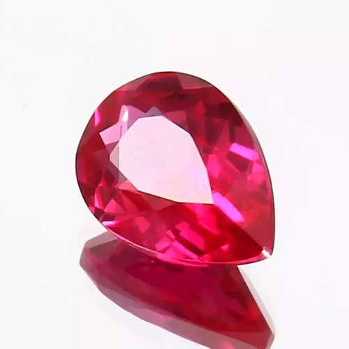 AAA Natural Mozambique Ruby 12.25 Ct | Pear Cut Loose Red Gemstone ...