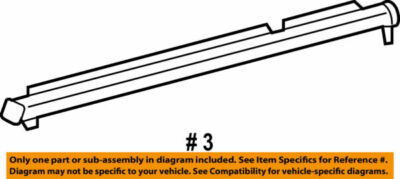 75730-60080 Toyota Moulding assy, rear door belt, rh 7573060080, New ...