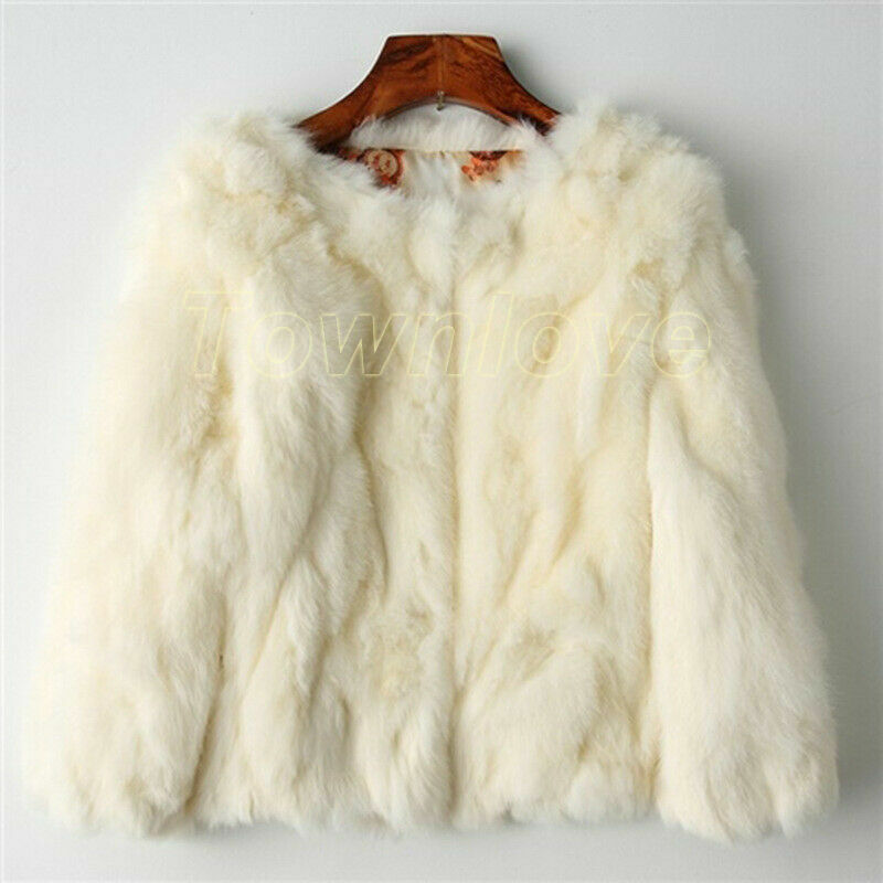 New Real Rabbit Fur Coat Nature Fashion Winter Women Rabbit Fur Jacket ...