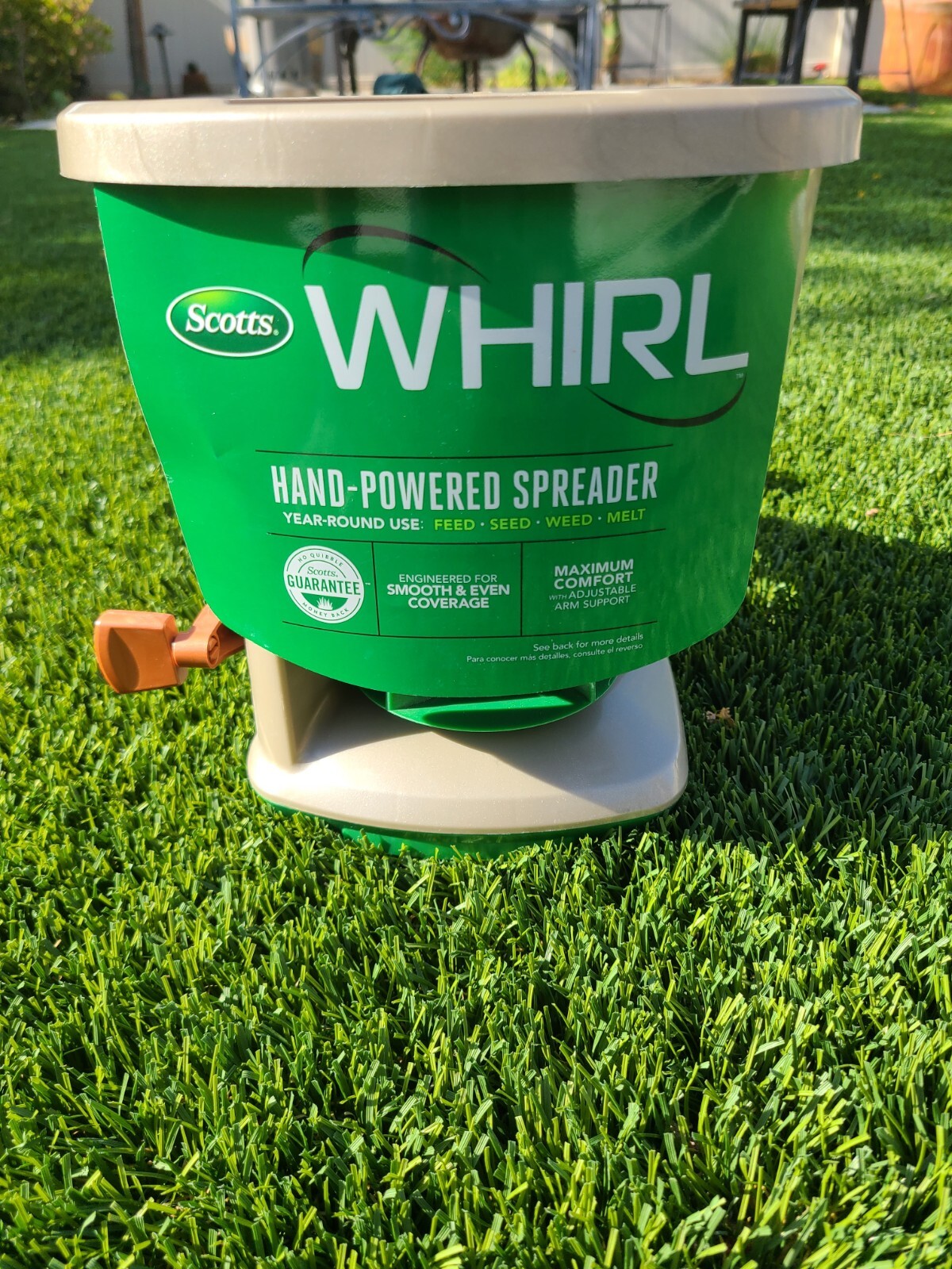 Scotts Whirl Hand-Powered Spreader Easy Use Brand New Never Used ...