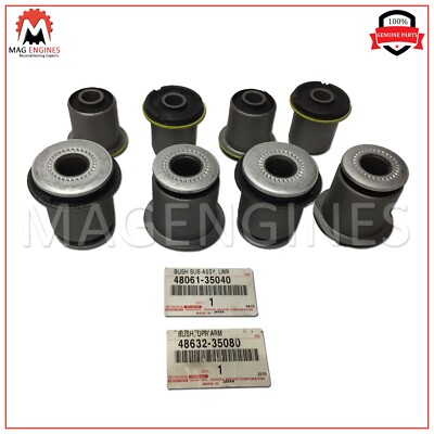 GENUINE OEM FRONT UPPER & LOWER CONTROL ARM BUSHING KIT (8Pcs SET ...