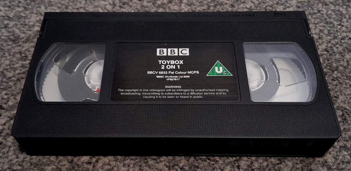 TOYBOX 2 ON 1 BBC VIDEO NODDY WILLIAM PINGU SAM PAL VHS VIDEO CHILDREN ...