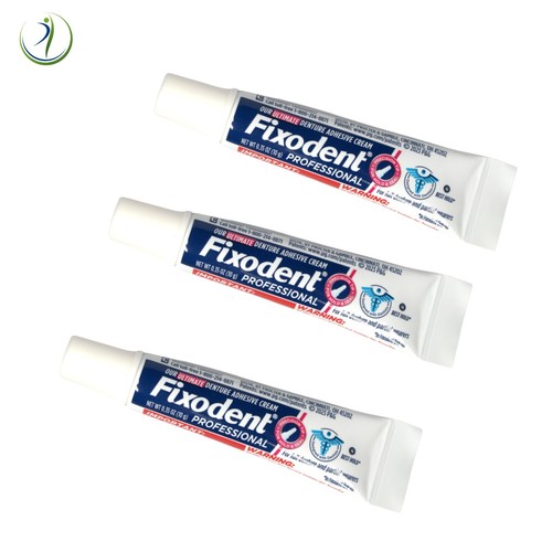 3 X Fixodent Professional Ultimate & Strongest Denture Adhesive Cream ...