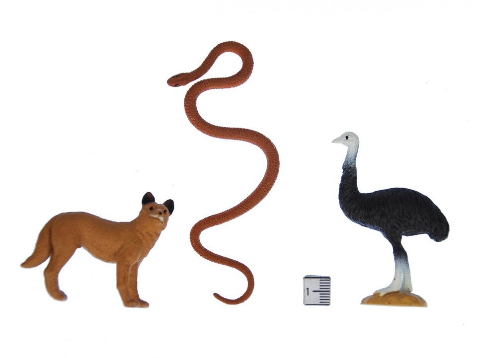 9x Australia Set Figurines Installation Figures Animal Kangaroo Snake ...