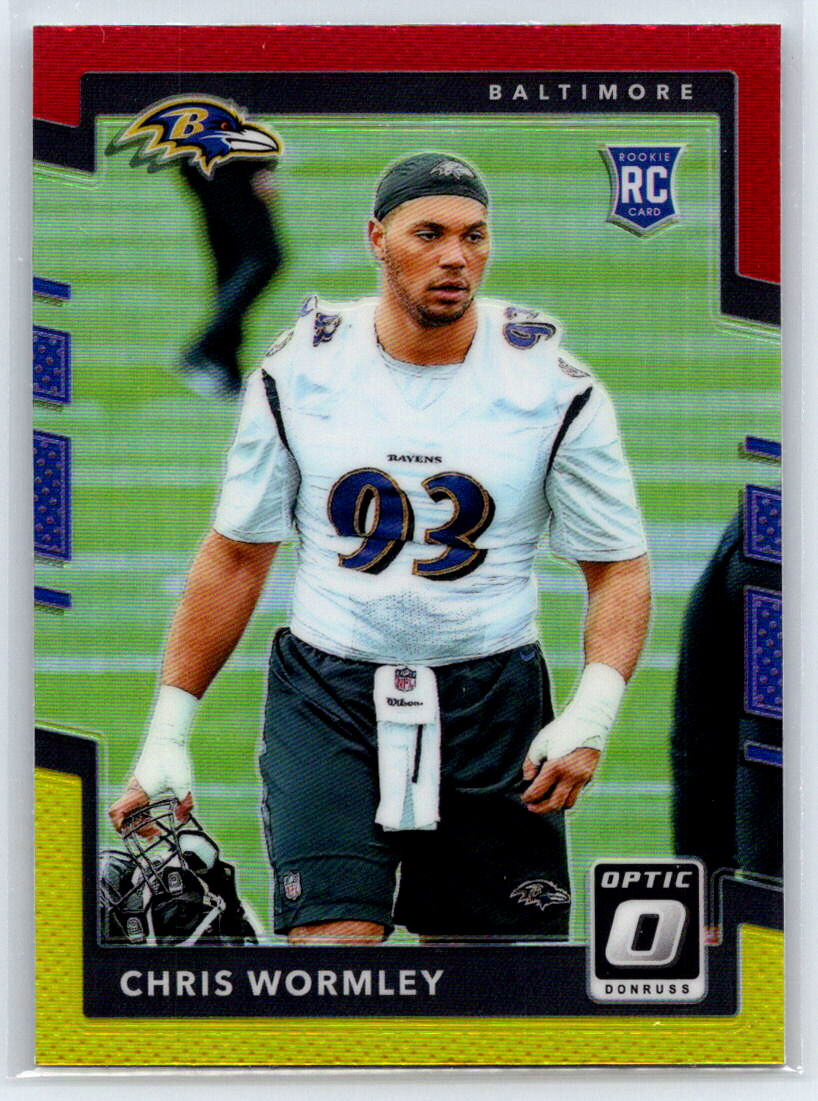 2017 Donruss Optic Chris Wormley #143 RC Red Yellow Baltimore Ravens | eBay