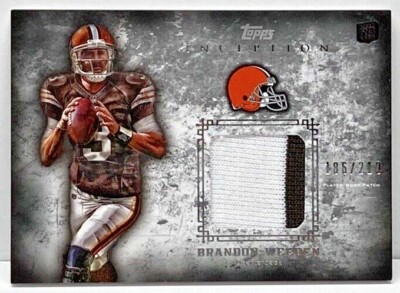 2012 Topps Inception BRANDON WEEDEN Rookie Relics Patch /210 Card #RP ...