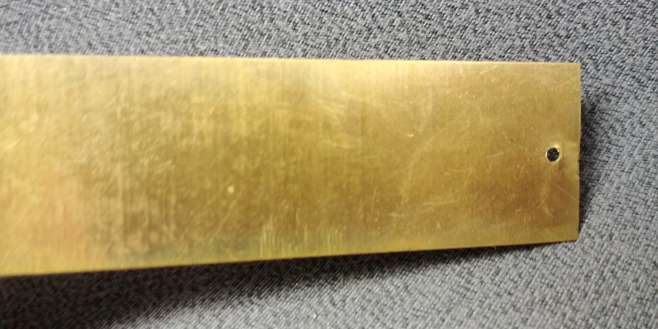 1930s National Venetian Blinds Brass Company Name Plaque Emblem ID Tag ...