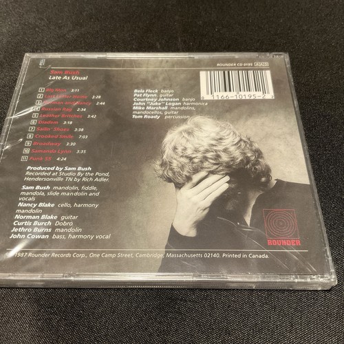 Late As Usual by Sam Bush (CD, 1990) Sealed 11661019522| eBay