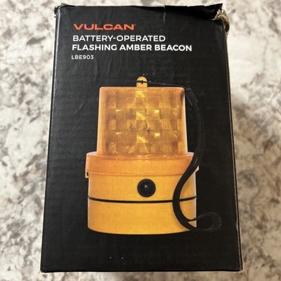 Amber LED Emergency Warning Beacon - Portable - Magnetic and Battery ...