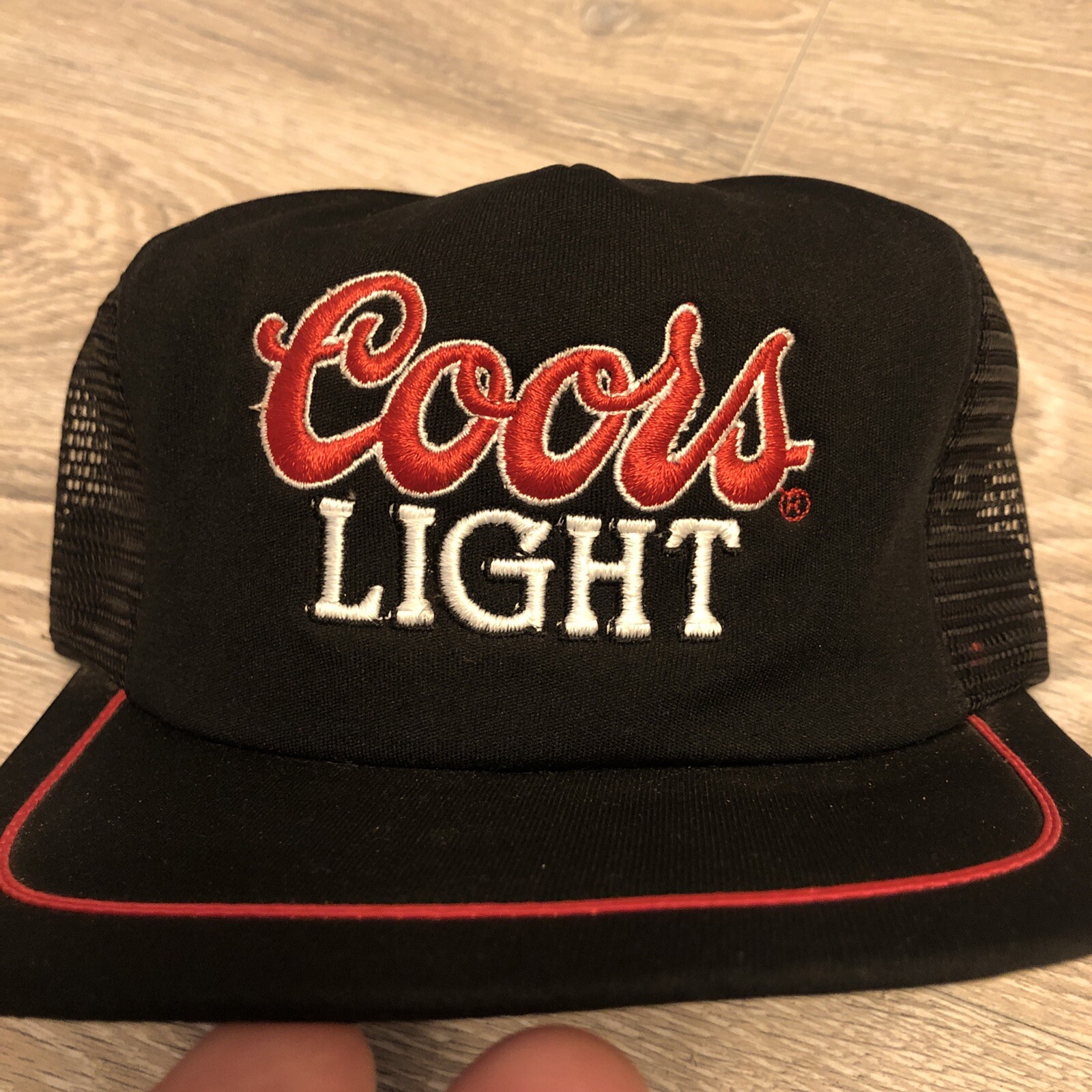Coors Light Beer Hat Cap Vintage Style Trucker Sewn O… - Gem