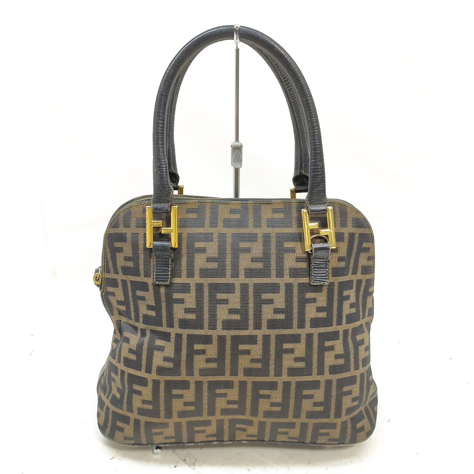 Vintage Fendi Hand Bag Brown Canvas 1288215 | eBay