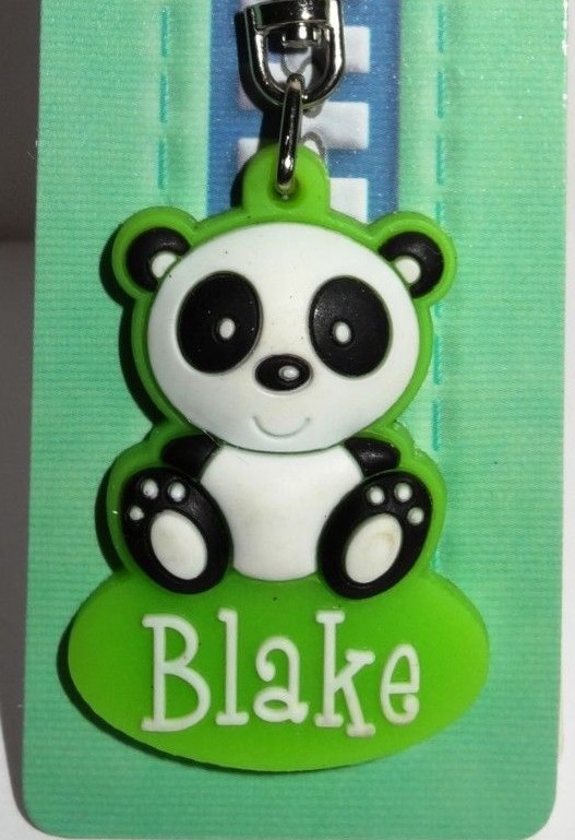 Zipper Pulls Kids Name Tag Zipper Pals ID Charm Backpack Bag Choose ...