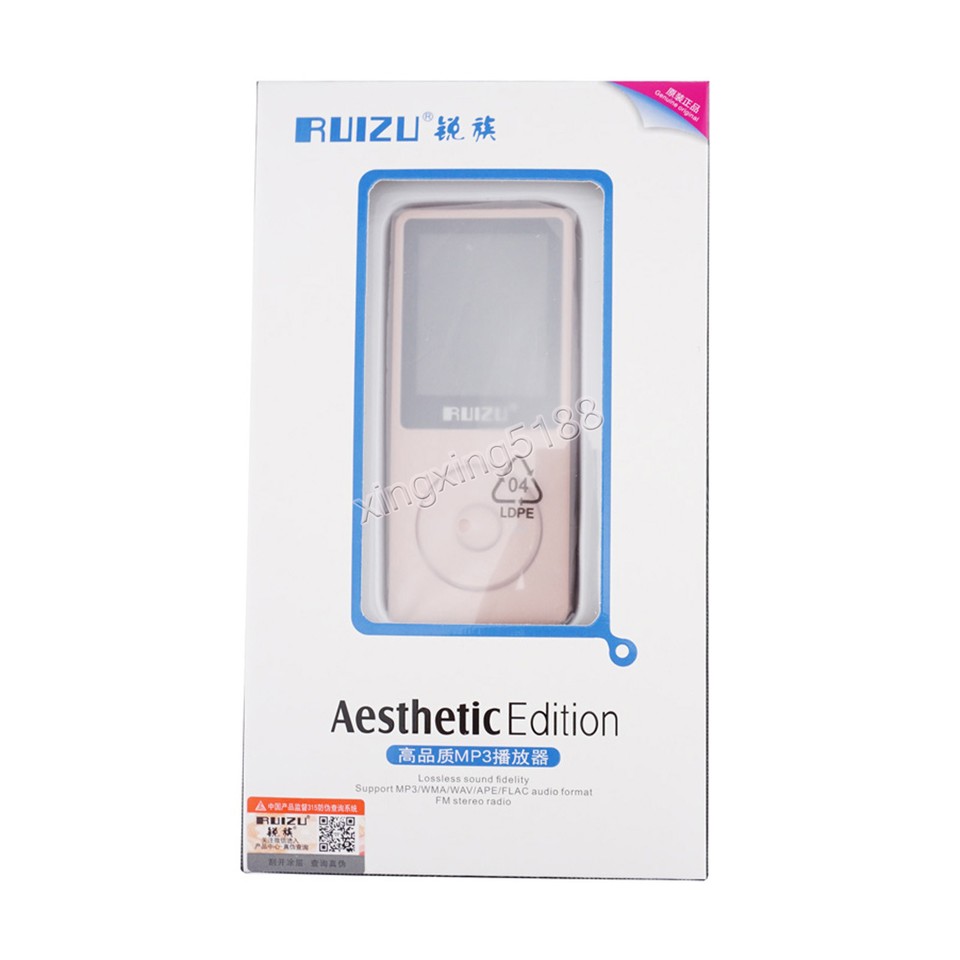 16GB 8G 4G RUIZU X02 Sport Mini Lossless HIFI MP3 Music Player Recorder ...