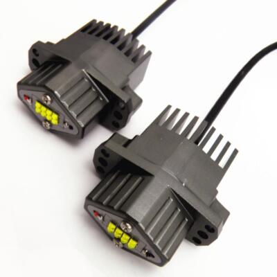 BMW E90 E91 05-08 (Pre-LCI) 80W CREE Angel Eyes H10W LED Bulb Sidelight ...