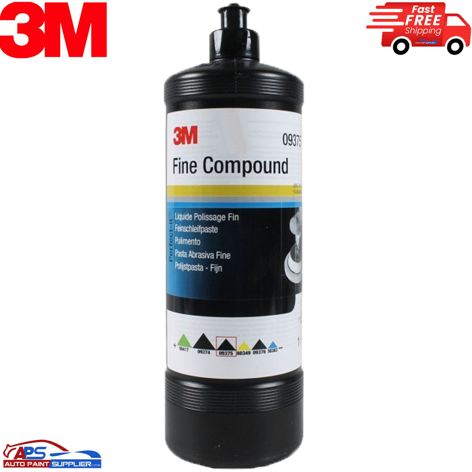 3M Fast Cut Fine Compound 09375 3M™ Perfect-It™ III POLISHING CAR BODY ...