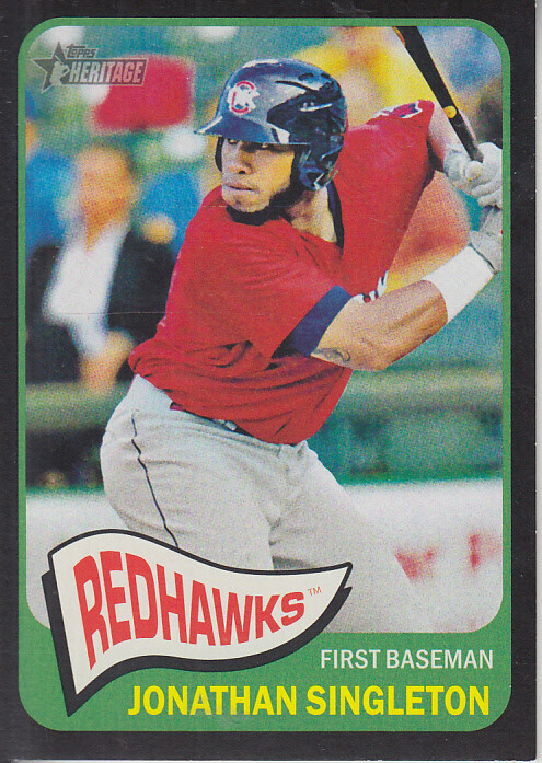2014 Topps Heritage Minor League Edition - Black #120 Jon Singleton ...