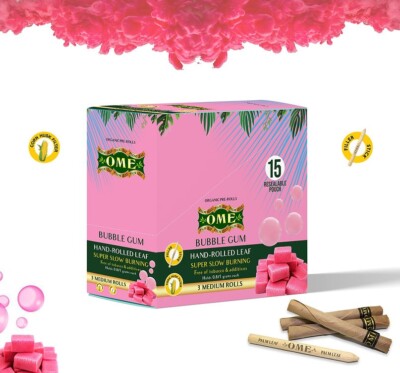 Palm leaf Pack Count 45 medium/Slim Wraps 100% Organic OME - BUBBLE GUM ...