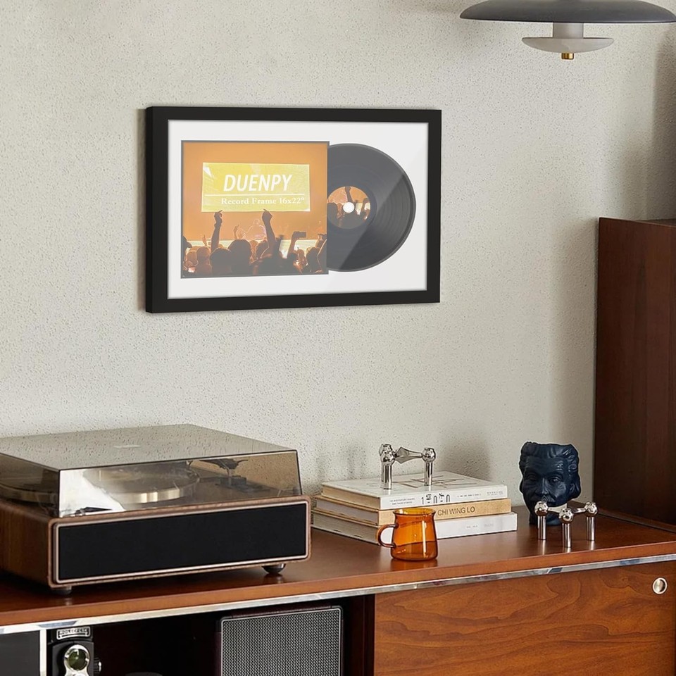 Vinyl Record Display Frame 16X22 Inches Display Record Album and 12 ...
