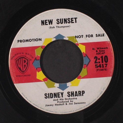 SIDNEY SHARP: conquest / new sunset Warner Bros. Records 7" Single 45 RPM | eBay
