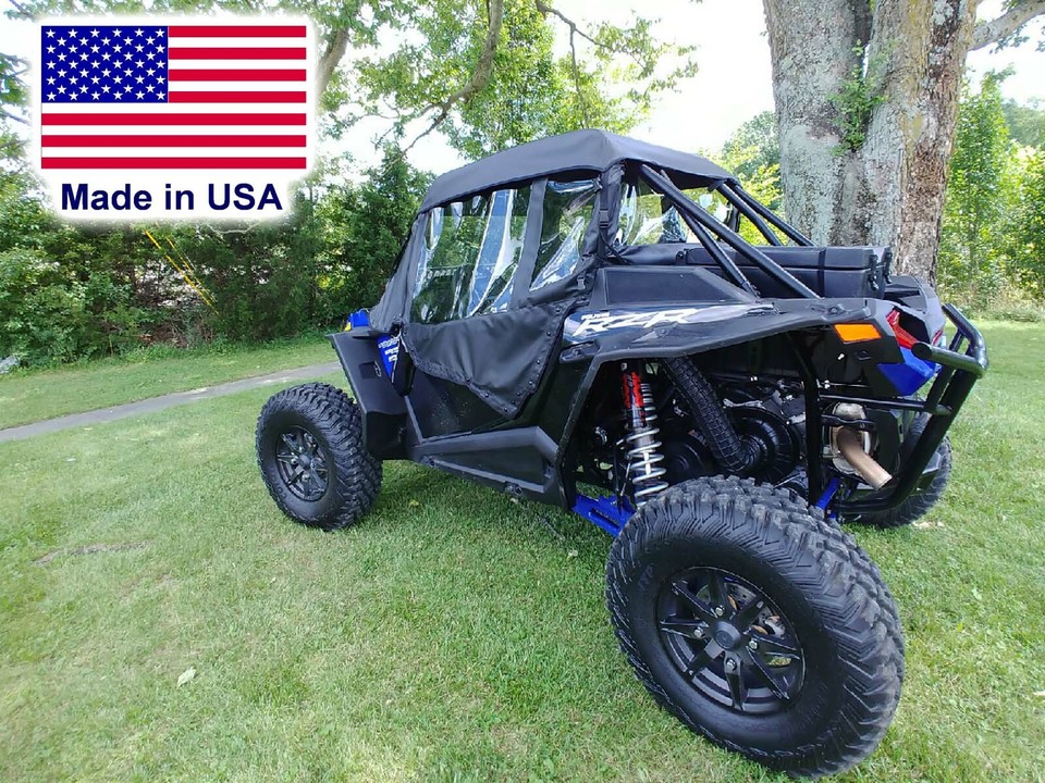 DOORS & REAR WINDOW for Polaris RZR XP Turbo S - Soft Material - Vinyl ...