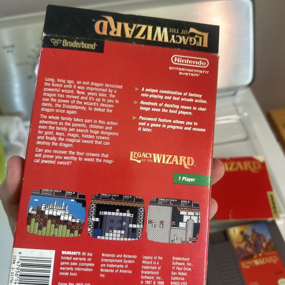 Legacy of the Wizard (Nintendo Entertainment System, 1989) NES CIB ...