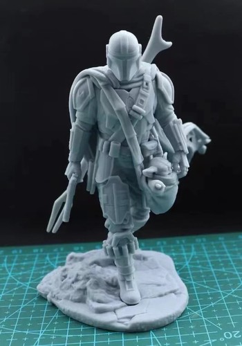 1/24 Resin Figure Model Kit Future Science Fiction Warrior Diorama GK ...