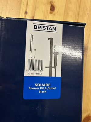 Bristan Square Riser Rail kit and outlet Black | eBay UK