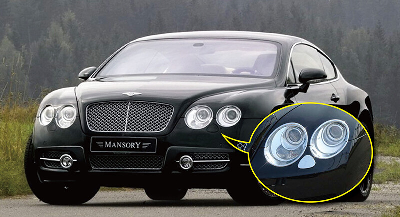 US STOCK Headlight Jet Washer Covers for BENTLEY Continental GT GTC ...