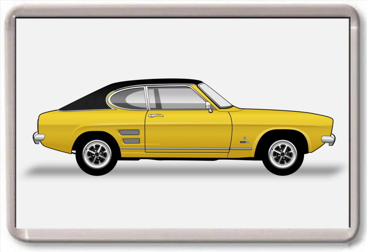 FRIDGE MAGNET - FORD CAPRI COLLECTION - Large Acrylic Vintage Car | eBay UK