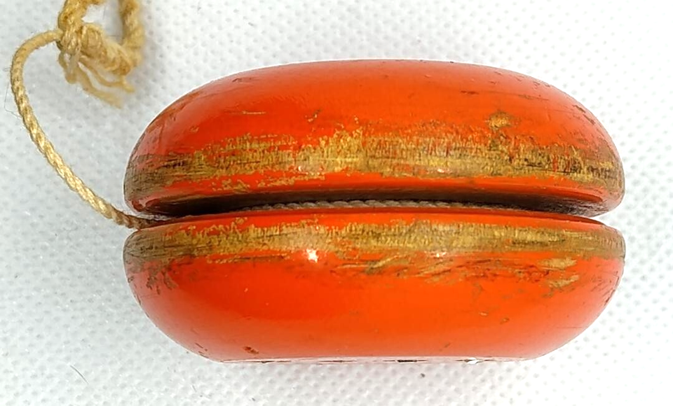 Vintage Duncan Wooden Orange Silver Jeweled Tournament YoYo Tops 70s ...