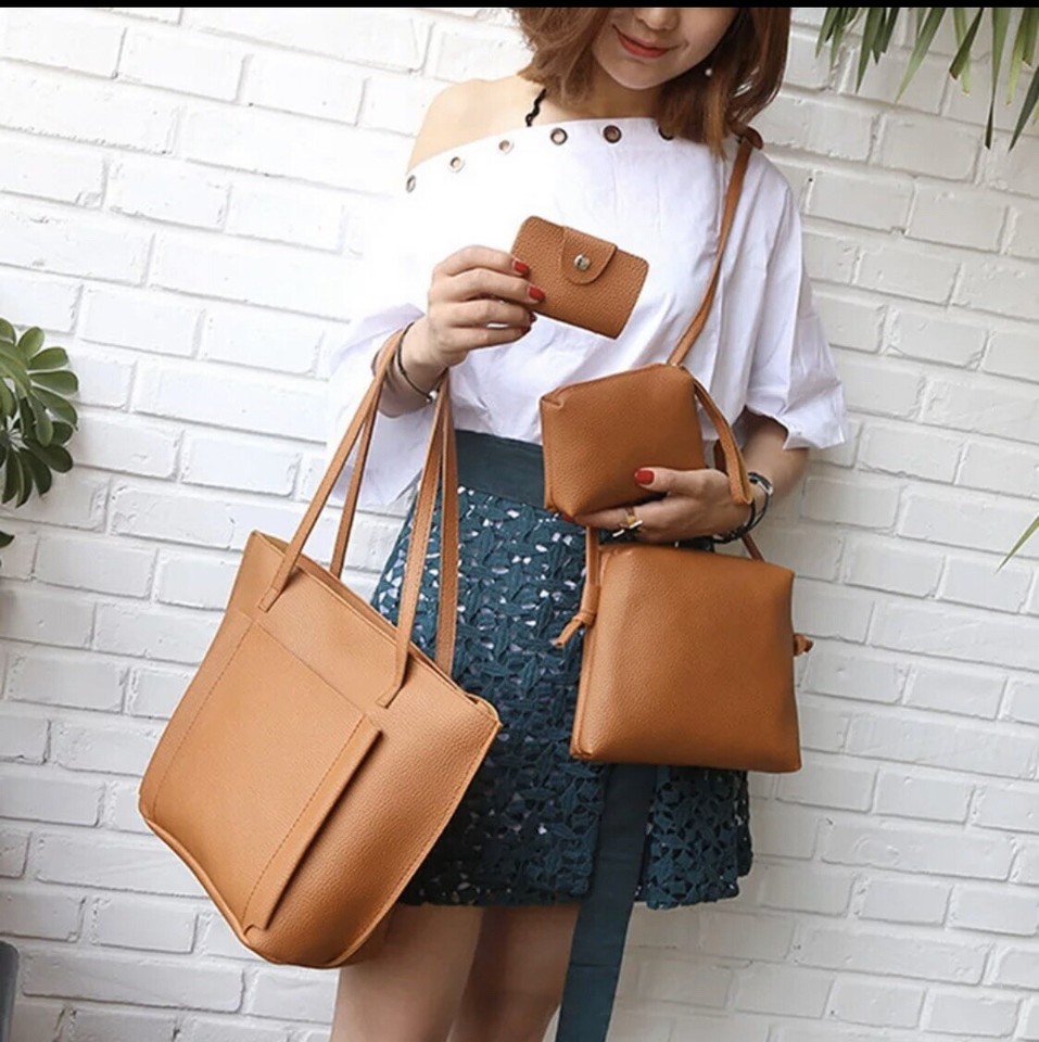 4PCS Women Handbag Set | eBay