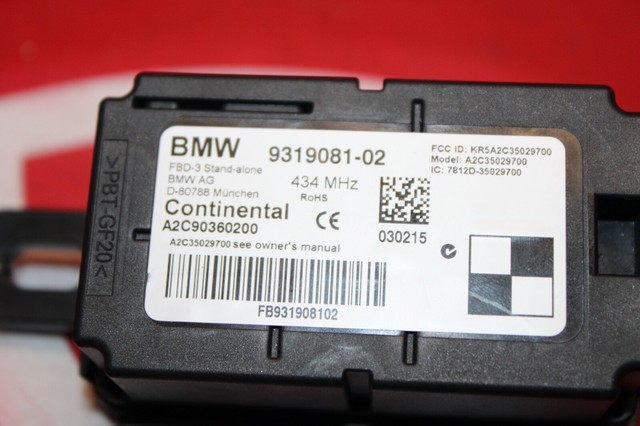 BMW F30 Radio Remote Control Receiver Keyless Entry 434 MHz OEM 320i ...