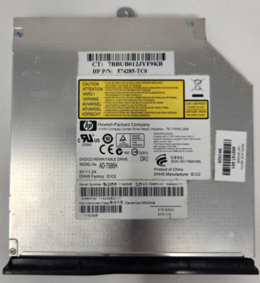 HP CD/DVD+RW Laptop Optical Disk Drive AD-7586H, 574285-TC0 - Ships ...